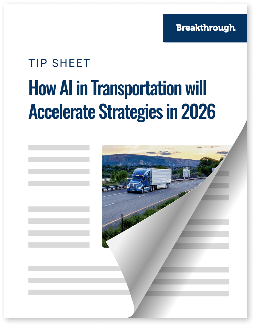 How AI in Transportation will Accelerate Strategies in 2026 | Breakthrough